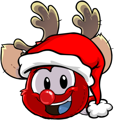 Download The Puffle Planet Reindeer 2 Red Nose - Club Penguin Christmas ...