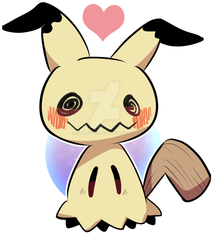 Download Clip Art Free I M By Stingybee On Deviantart Im - Mimikyu Cute ...