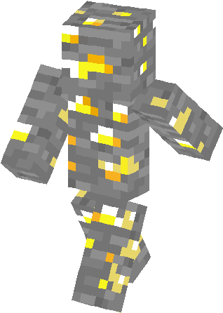Download Transparent Gold Ore Skin - Tree - PNGkit