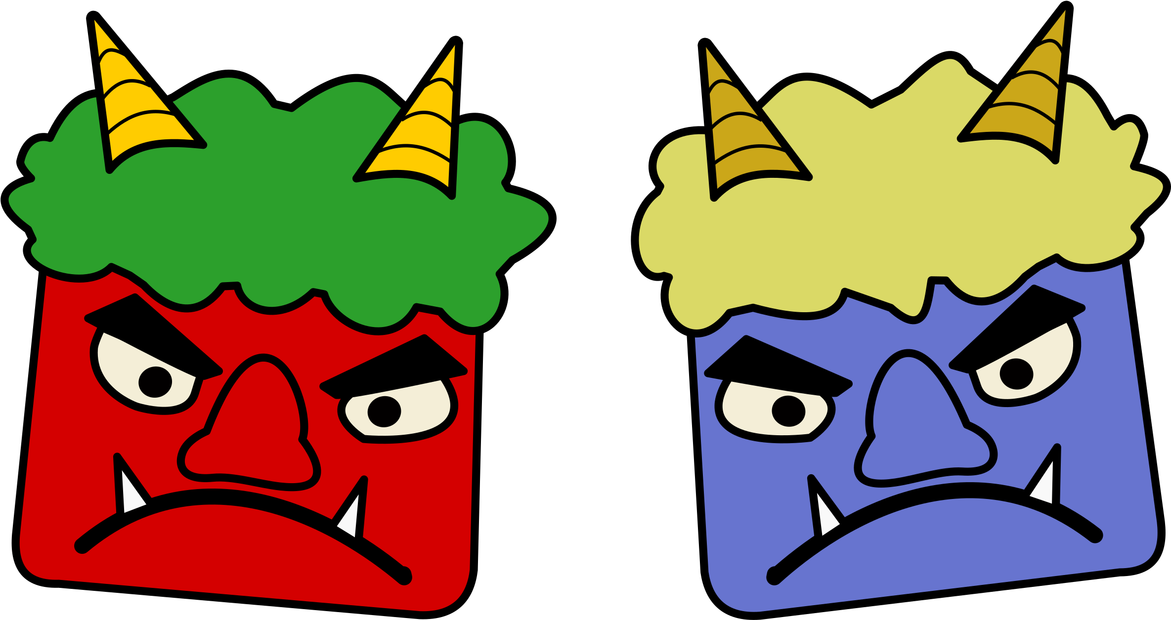 Download Clip Art Royalty Free Download Blue And Red Big Image - Oni ...