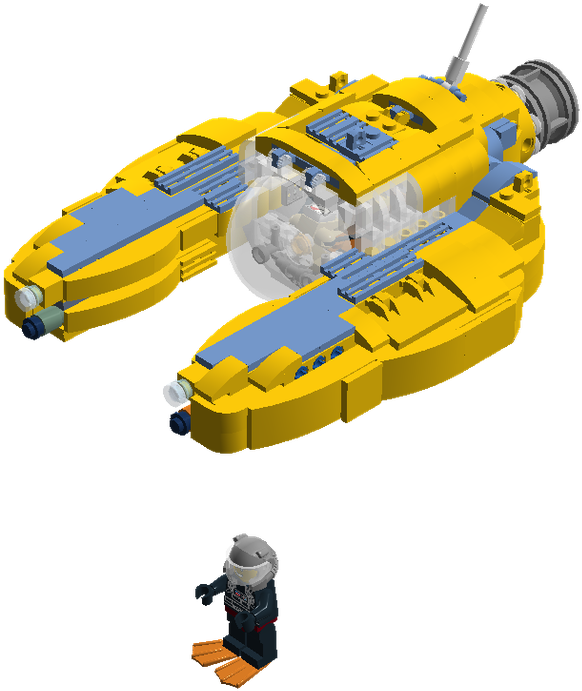 Download Subnautica Seamoth Moc - Inflatable Boat - Full Size PNG Image ...