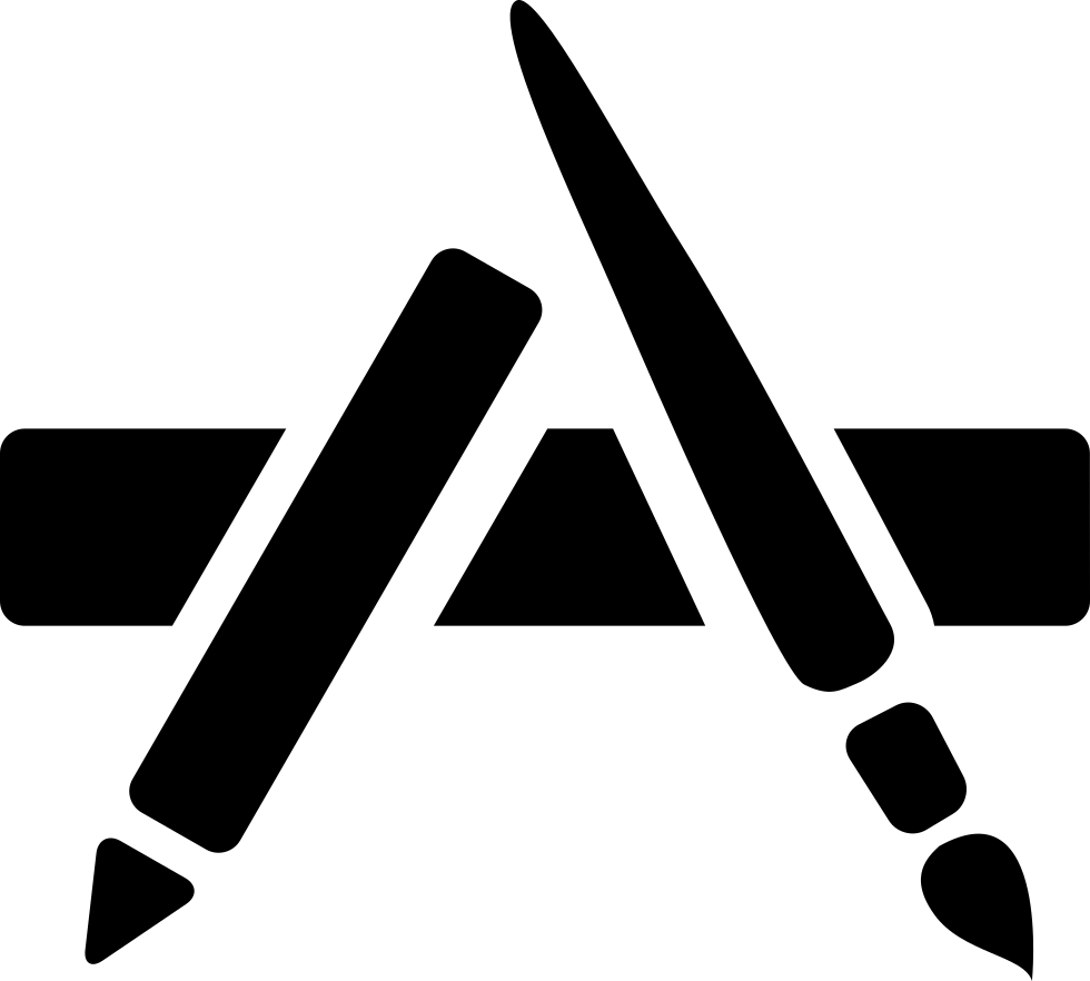 Download App Store Comments - App Store Logo Png Black - Full Size PNG ...