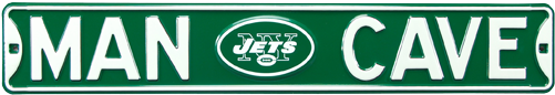 Download New York Jets “man Cave” Authentic Street Sign - Man Cave New ...