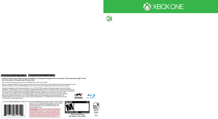 Download Transparent Xbox One Template - Xbox One Game Case Template ...