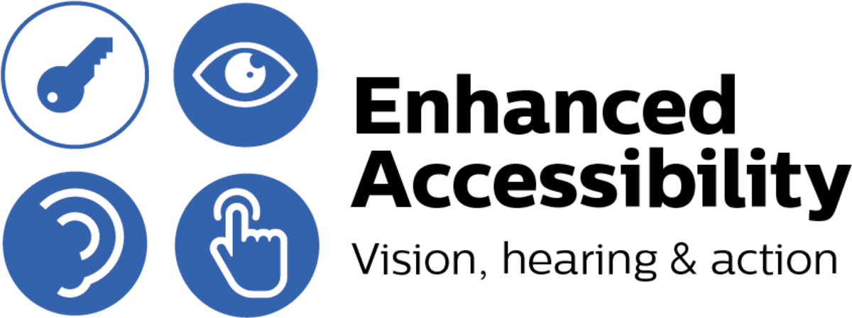 Download Enhanced Accessibilty Blue Wht Blk Font - Ballybeg Community ...