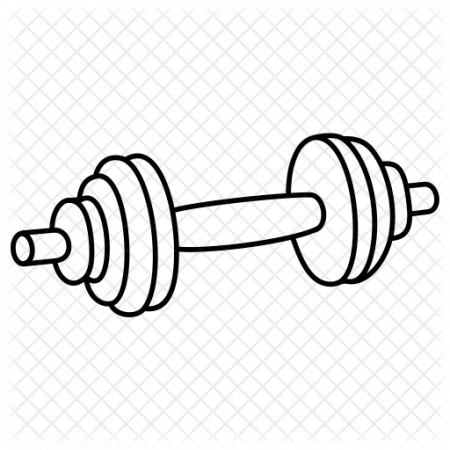 Download Dumbell Drawing - Dumbbell - Full Size PNG Image - PNGkit
