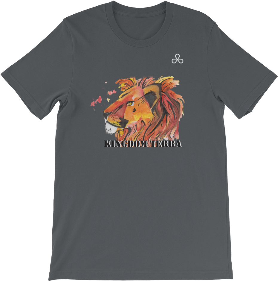 Download Custom Lion Art Watercolor Lion White Logo Mockup Front - Full ...