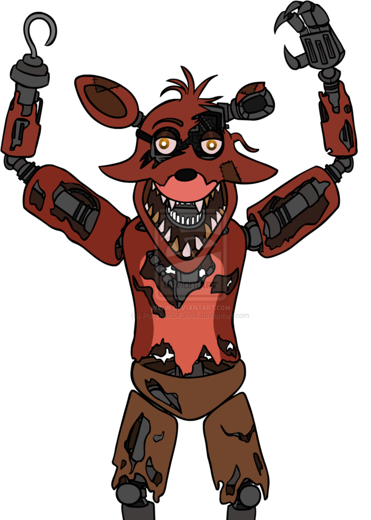 Download Old Foxy - Foxy Fnaf 2 Drawing - Full Size PNG Image - PNGkit