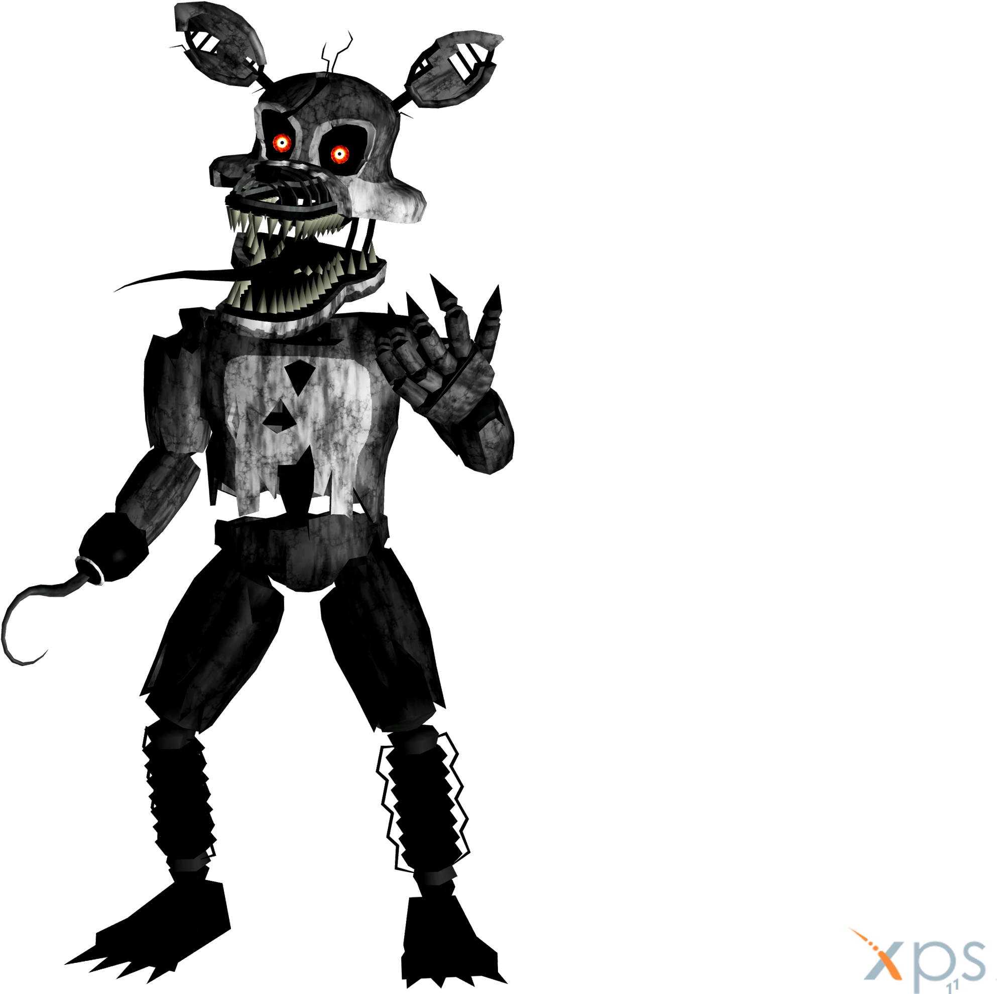 Download Nightmare Foxy Png Pic - Fnaf Shadow Nightmare Foxy - Full ...