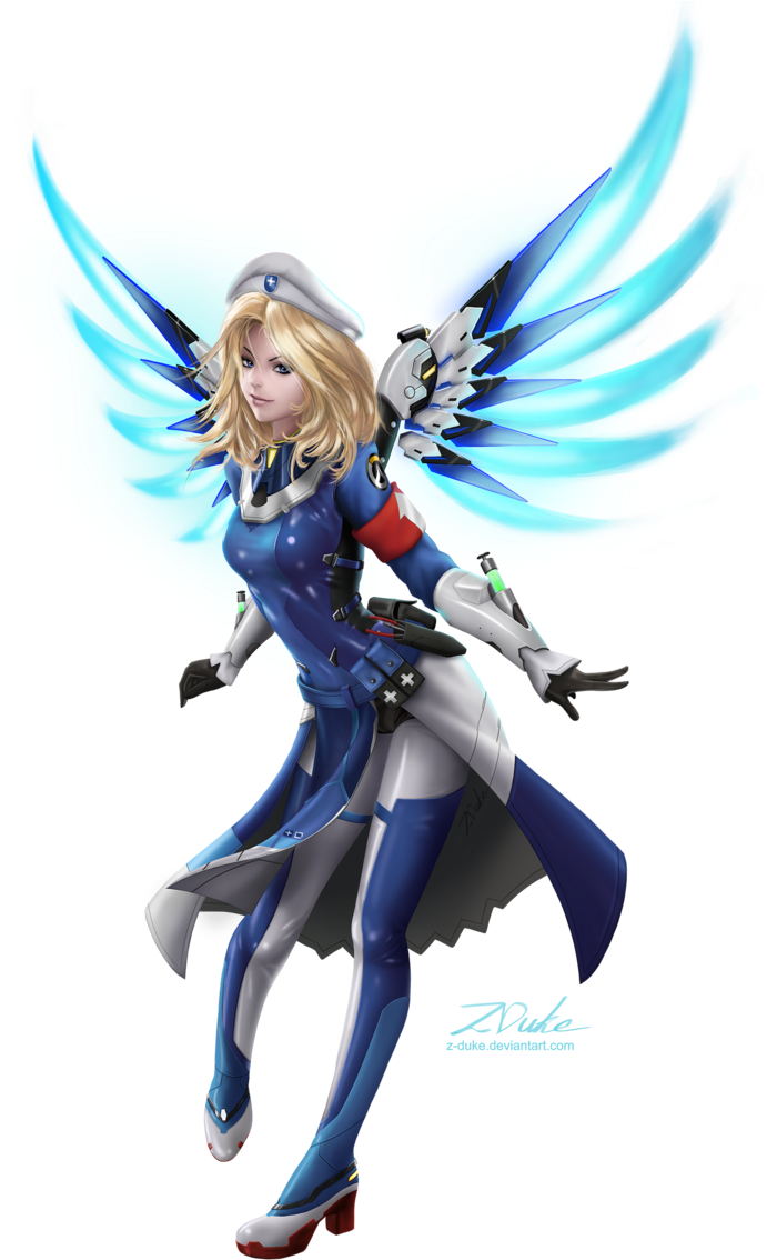 Download Mercy Render By Z-duke - Render Mercy - Full Size PNG Image ...
