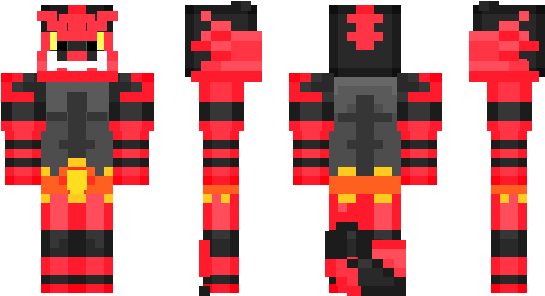 Download Minecraft Skin Incineroar - Minecraft - Full Size PNG Image ...