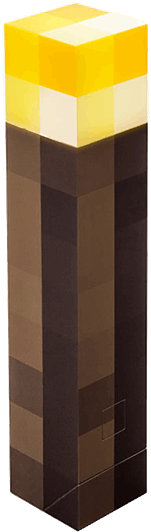Download Transparent Minecraft Officially Licensed Light-up Torch And ...