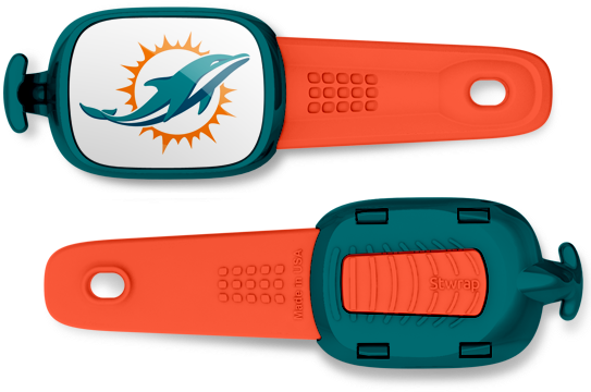 Download Miami Dolphins Stwrap - Nfl Miami Dolphins Wall Graphics 8pc ...