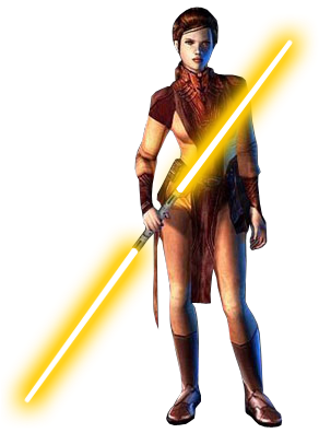 Download Female Jedi Knights - Bastila Shan - Full Size PNG Image - PNGkit