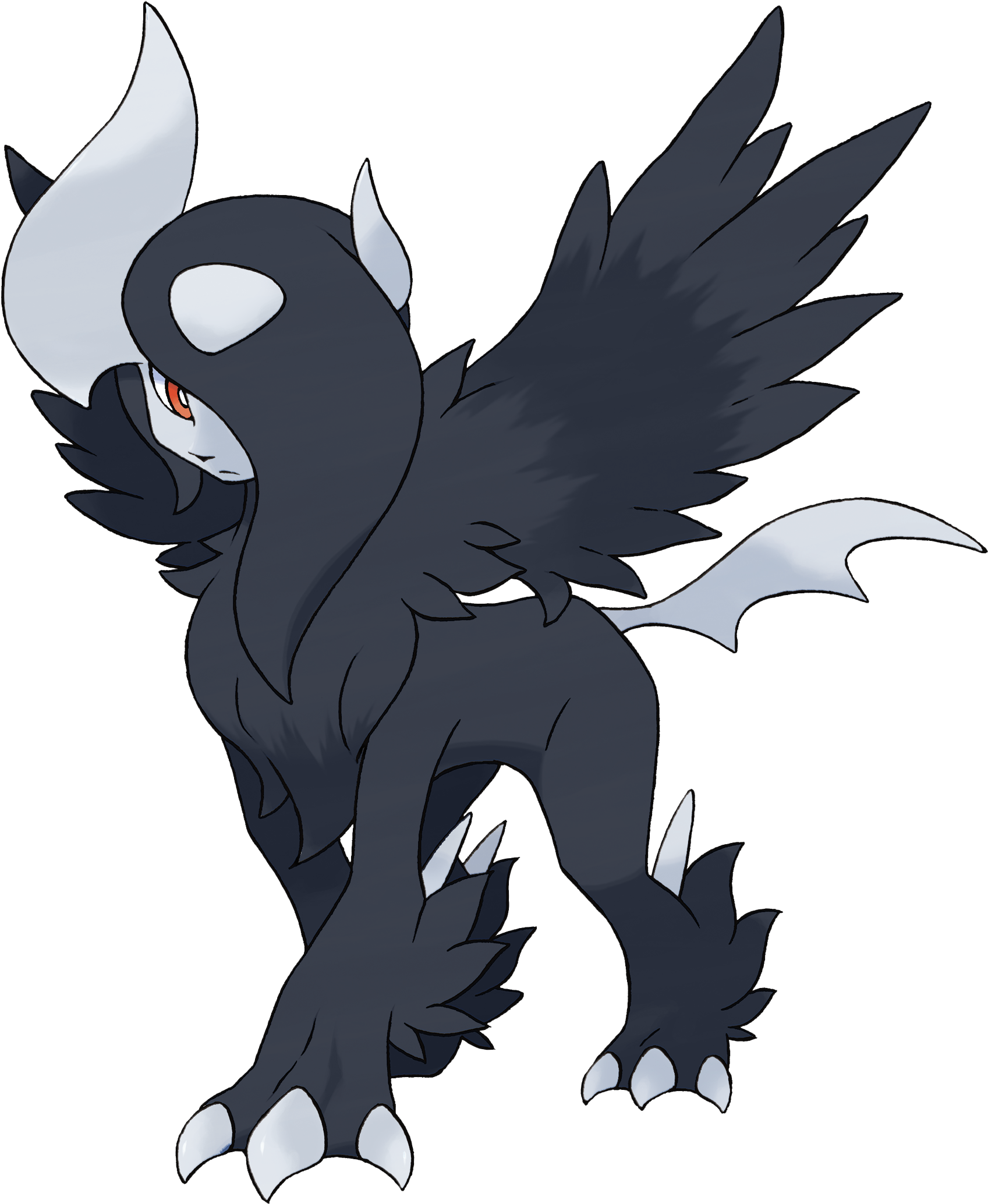Download Absol Transparent Dark - Mega Absol Black - Full Size PNG ...