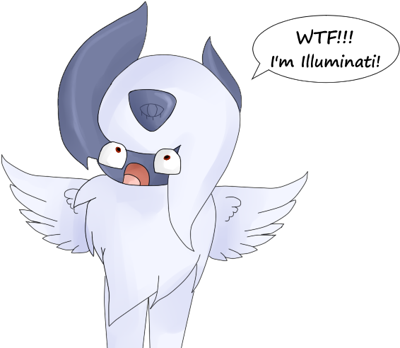 Download Mega Absol Illuminati - Cute Absol - Full Size PNG Image - PNGkit