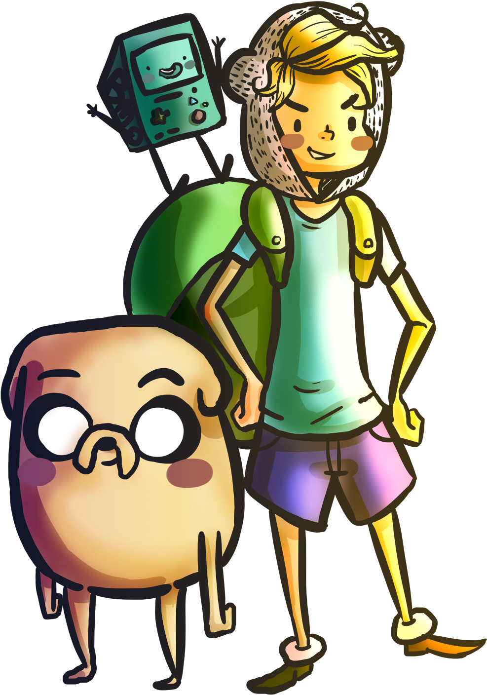 Download Finn, Jake And Bmo - Poster - Full Size PNG Image - PNGkit