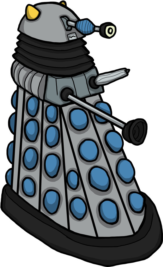 Download Dalek - Cartoon - Full Size PNG Image - PNGkit
