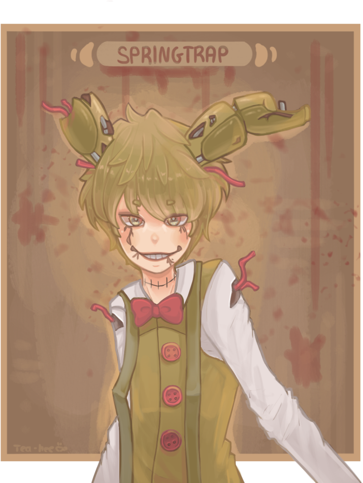 Download Springtrap By Tea-hee On Deviantart Springtrap Human, - Tea ...