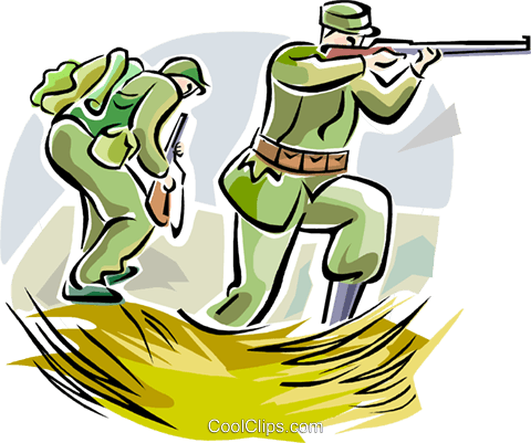 Download Ww1 Soldiers With Weapons Royalty Free Vector Clip - World ...