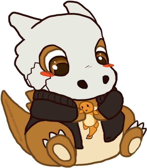 Download By Lokithepimp On Deviantart - Cubone Chibi - Full Size PNG ...