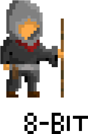 Download Hooded Figure - Hooded Figure Pixel Art - Full Size PNG Image ...