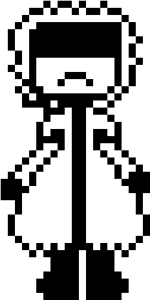 Download Hooded Figure - Pixel Art - Full Size PNG Image - PNGkit