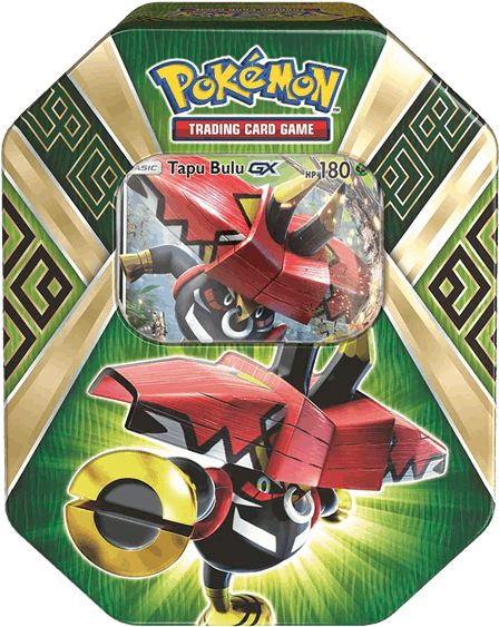 Download Pokemon Island Guardians Tapu Bulu-gx Tin - Full Size PNG ...