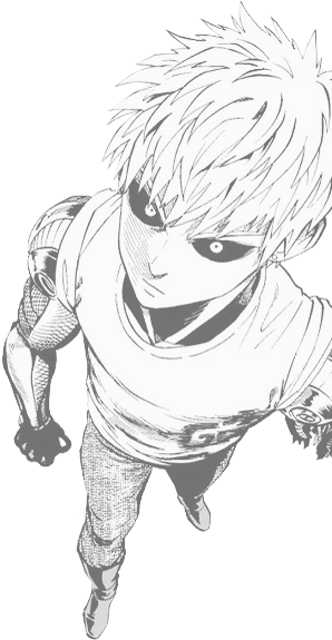Download Genos Transparent Black And White Clip Stock - One Punch Man ...