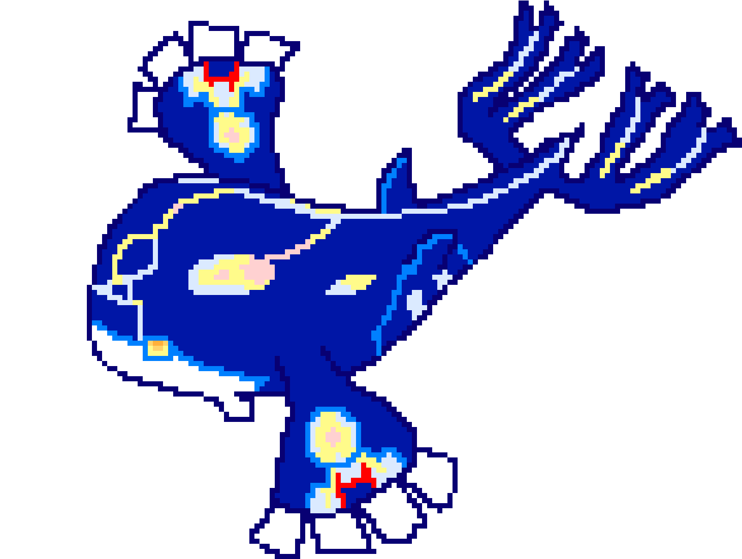 Download Primal Kyogre - Primal Kyogre Pixel Art - Full Size PNG Image ...