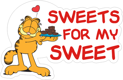 Download Transparent Viber Sticker «garfield Love» - Sticker - PNGkit
