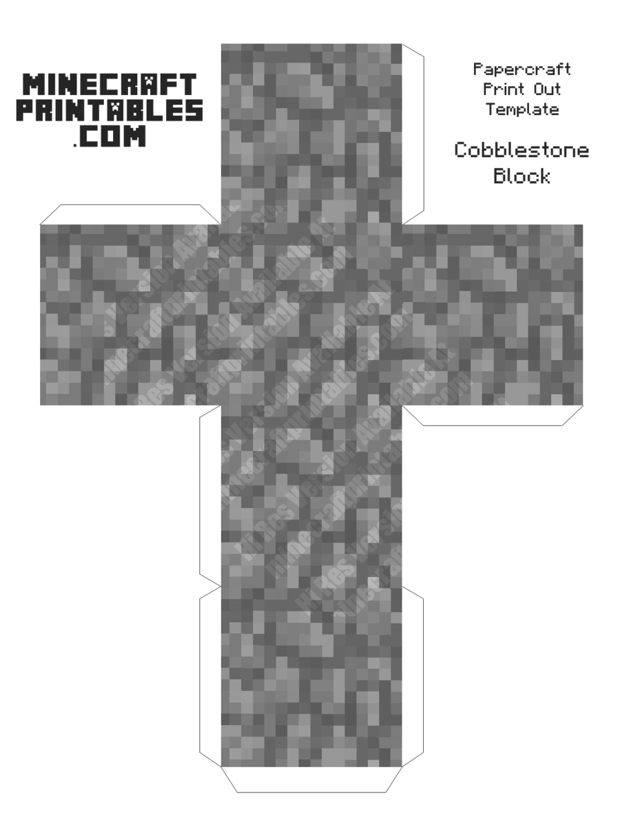 Download Download Minecraft Printables Papercraft Blocks Clipart ...