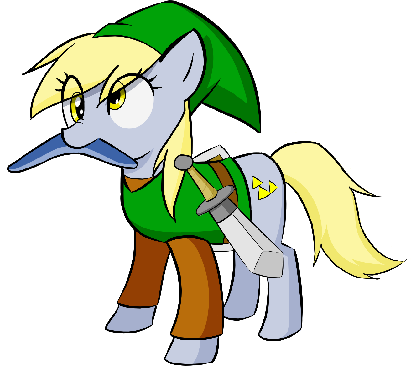 Download Transparent 234kib, 1534x1290, Derpy - Zelda My Little Pony ...