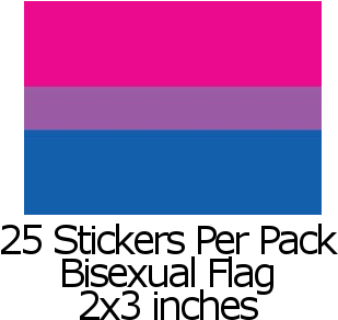 Download Transparent Bisexual Bi Pride Flag Sticker, - Rainbow Flag ...