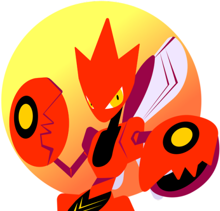 Download Illustrator Practice W/ Scizor - Cartoon - Full Size PNG Image ...