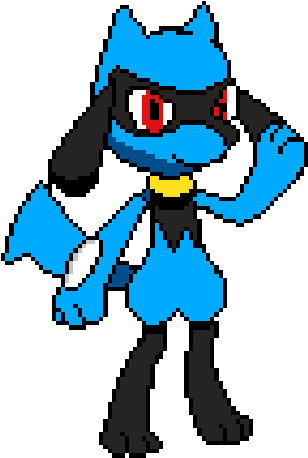 Download Riolu Pixel Art - Pokemon Riolu - Full Size PNG Image - PNGkit