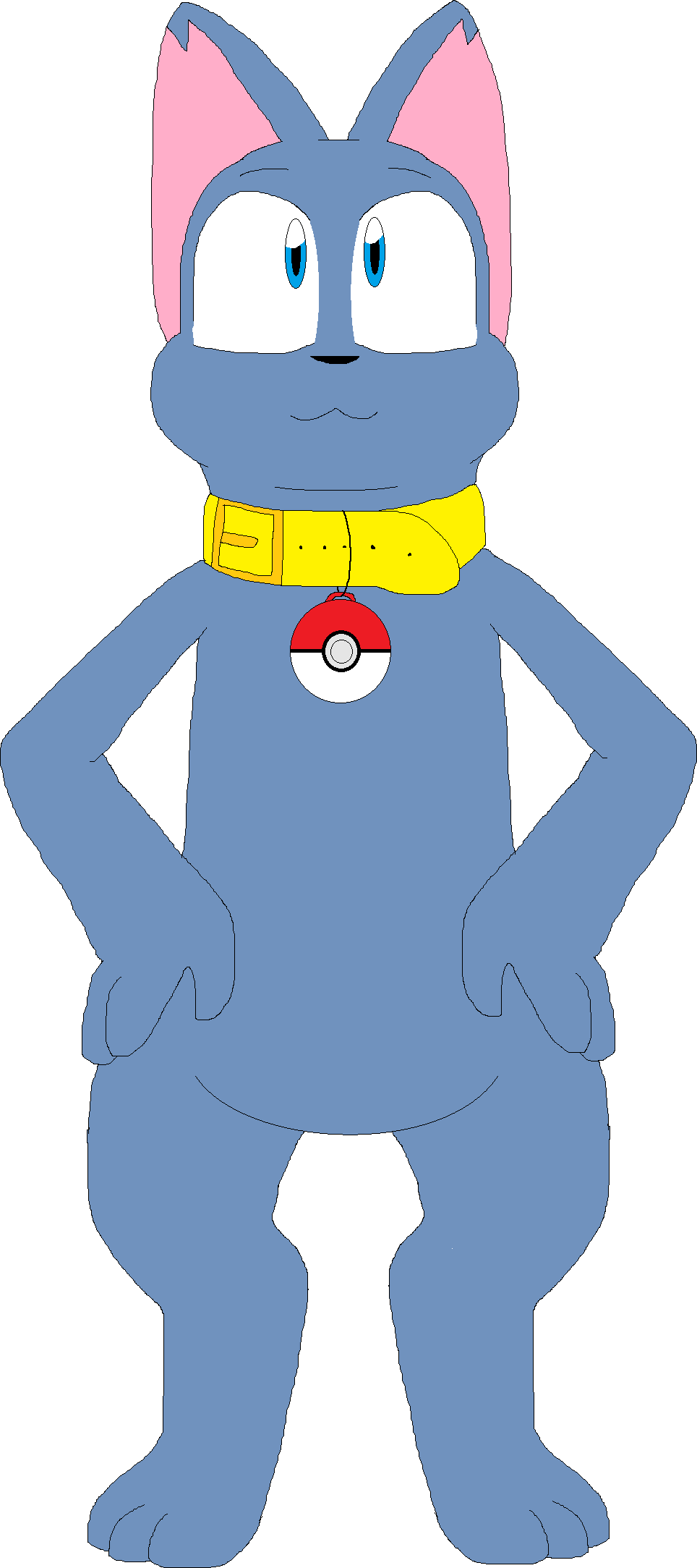Download Riolu V2 - Riolu The Blue Cat - Full Size PNG Image - PNGkit