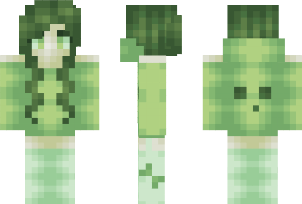 Download Transparent Slime Girl Minecraft Skin - PNGkit