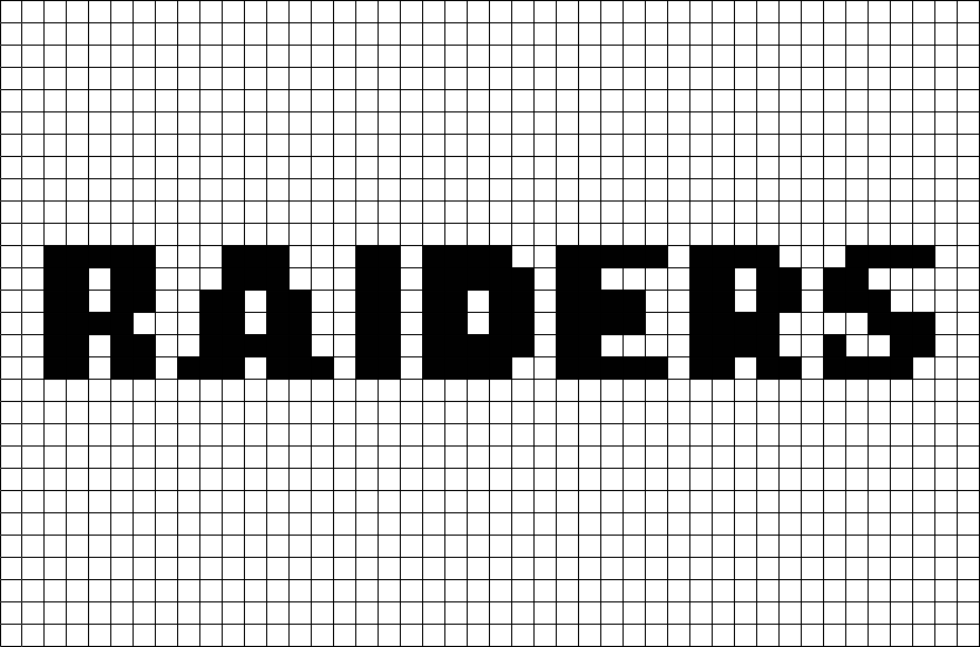 Download Oakland Raiders Pixel Art - Full Size PNG Image - PNGkit