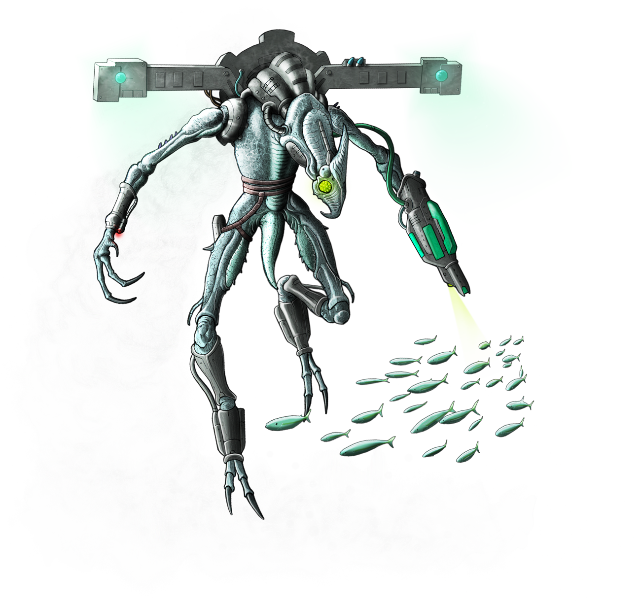 Download Aqua Pirate - Metroid Prime 1 Space Pirates - Full Size PNG ...