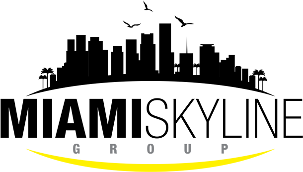 Download Transparent Miami Skyline Real Estate - False Wall Decals ...