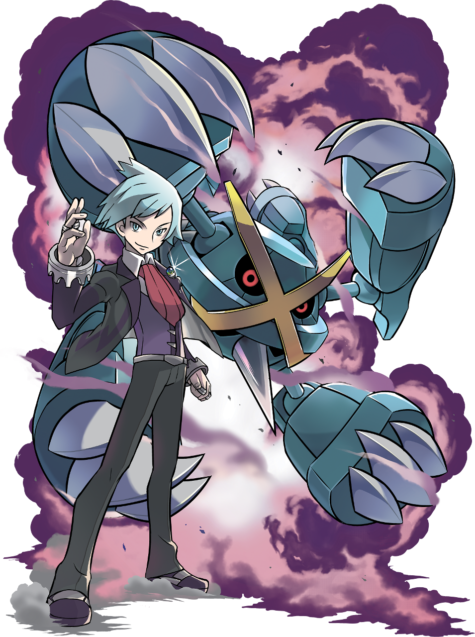 Download 671px-steven With Mega Metagross - Pokemon Omega Ruby Alpha ...