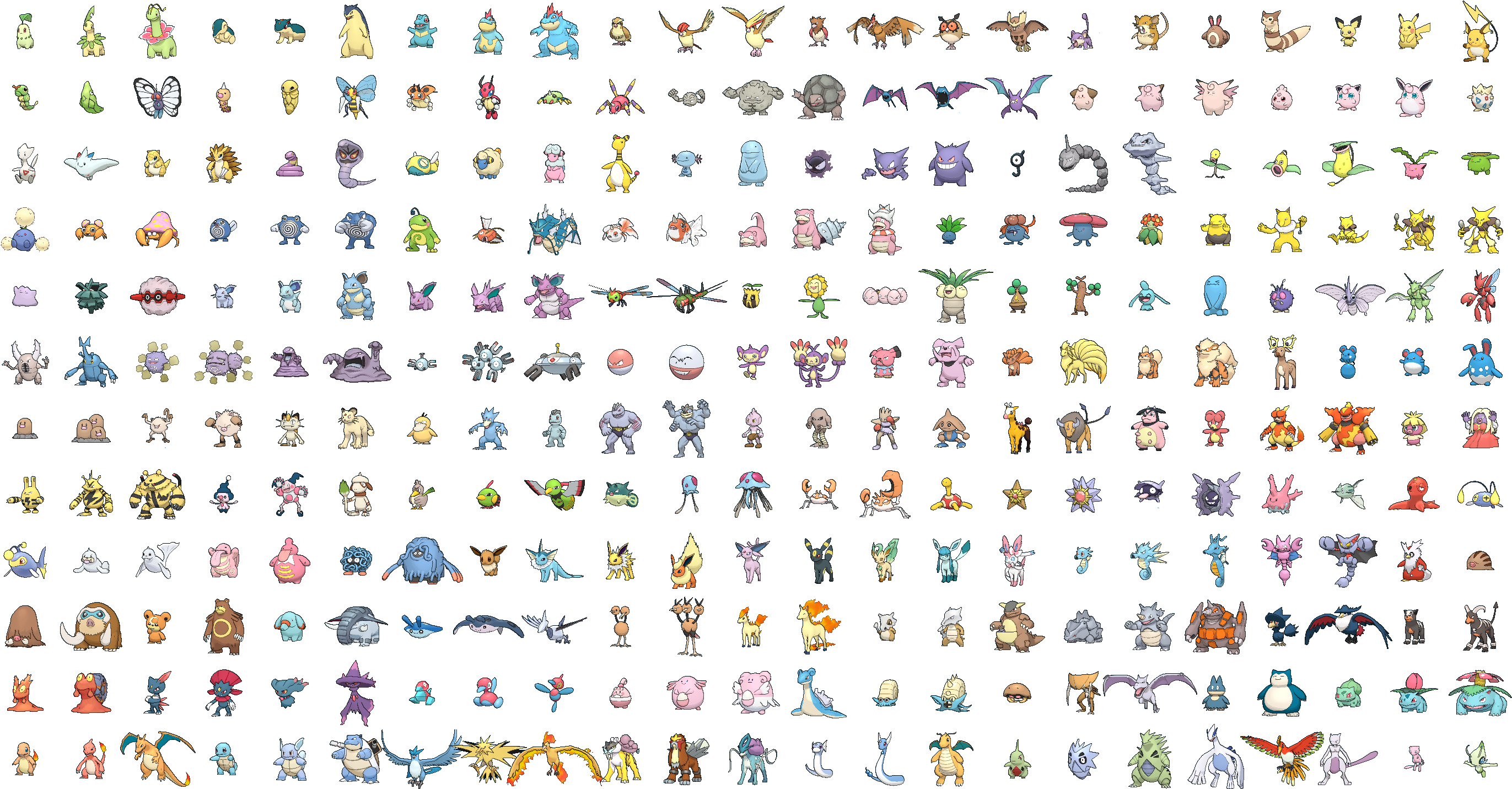 Download Transparent Pokemon Pokedex Johto Download - Pokemon All ...