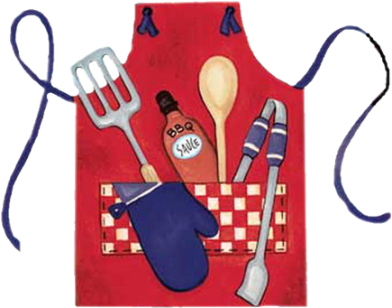 Download Grilling Apron Grill Apron, Bbq Apron, Summer Clipart, - Bbq ...