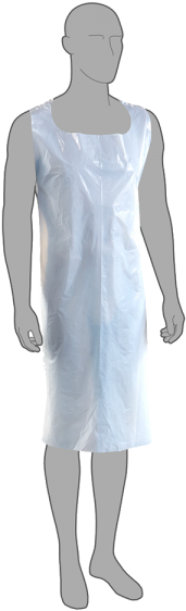Download White Polythene Apron - Apron - Full Size PNG Image - PNGkit