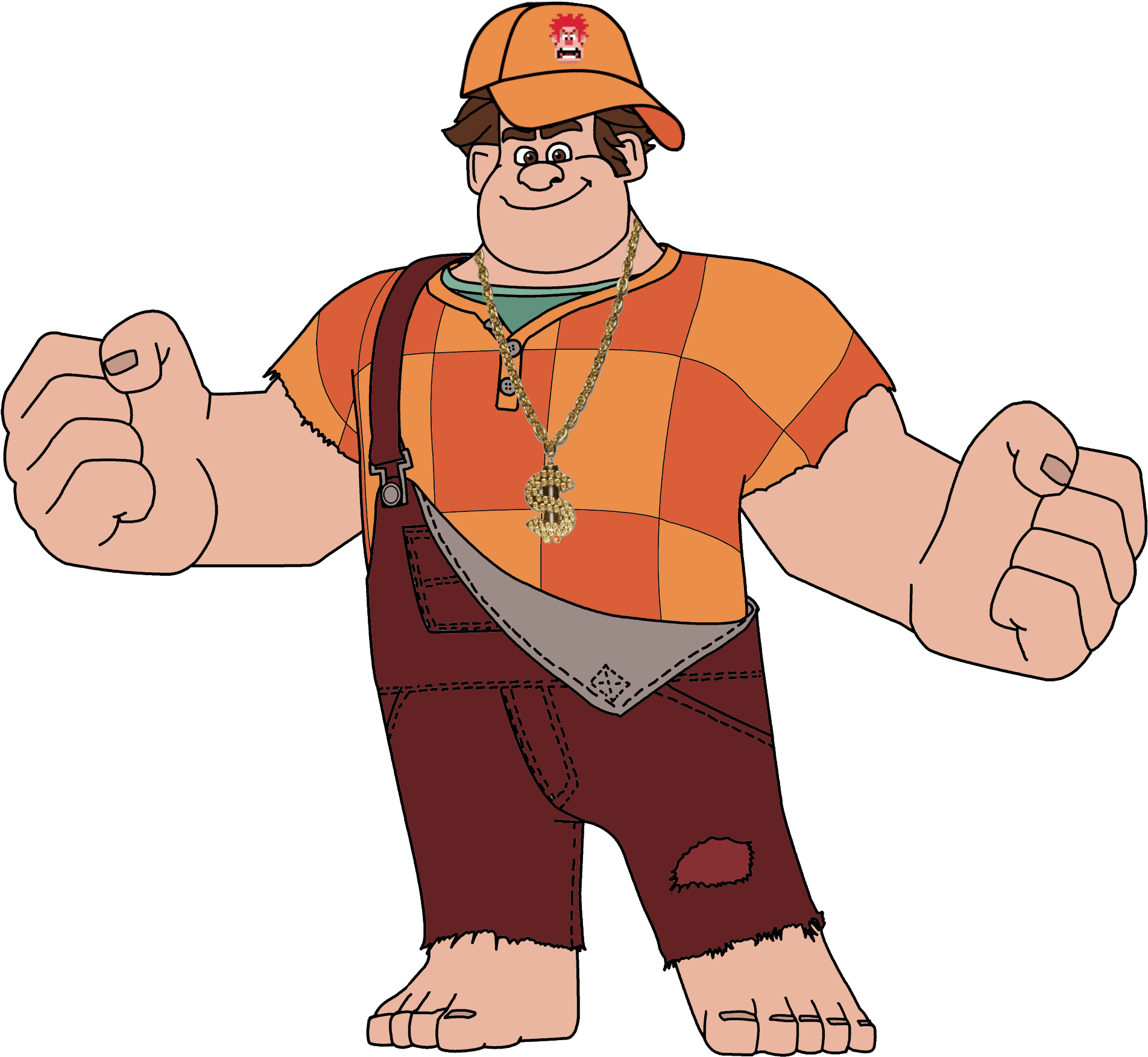Download Wreck-it Ralph As A Rapper - Wreck It Ralph Vector - Full Size ...
