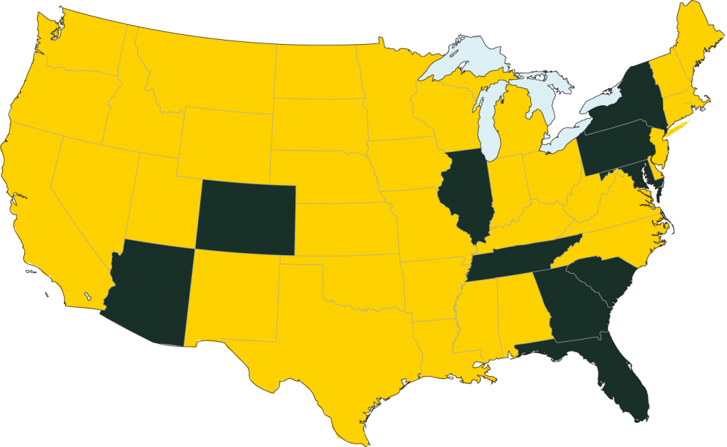 Download Map Of Hillbilly Bourbon Availability - Recycling Rates By ...