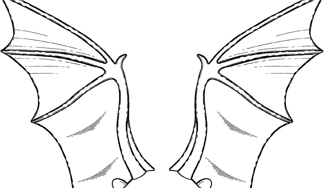 Download Bat Wings Templates - Full Size PNG Image - PNGkit