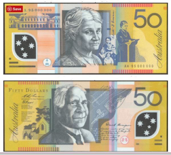 Download David Unaipon 50 Dollar Note - Full Size PNG Image - PNGkit