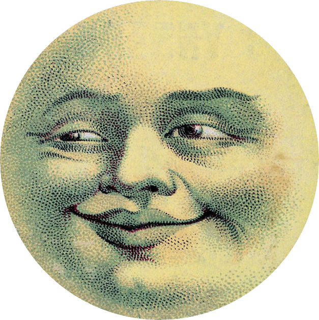 Download Moon Man - Moon Man - Handmade Earrings - Decoupage, Moon ...